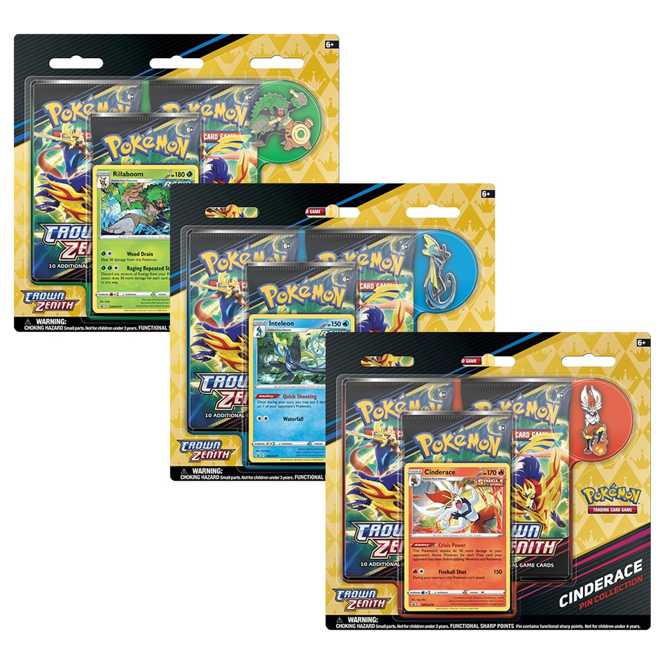 Crown Zenith: Pin Collection Blister Pack Set Crown Zenith | Pokémon ...