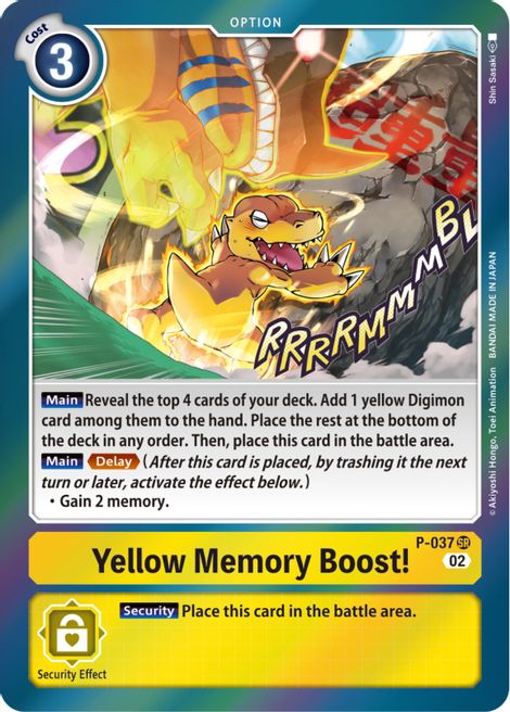 Yellow Memory Boost! Resurgence Booster | Digimon | CardTrader