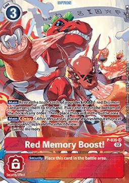 Red Memory Boost! Resurgence Booster | Digimon | CardTrader
