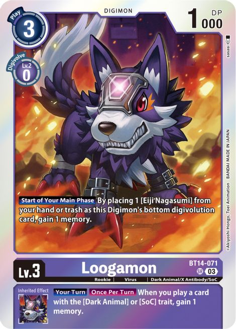 Loogamon BT-14: Blast Ace | Digimon | CardTrader