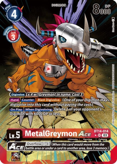 MetalGreymon Ace BT-14: Blast Ace | Digimon | CardTrader