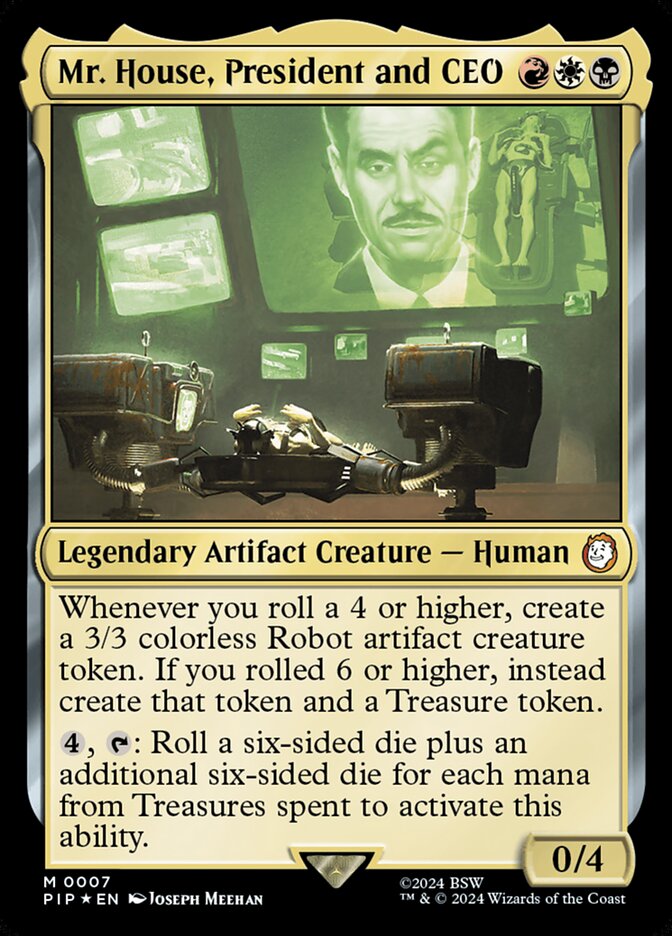 Mr. House, President and CEO Universes Beyond: Fallout | Magic | CardTrader