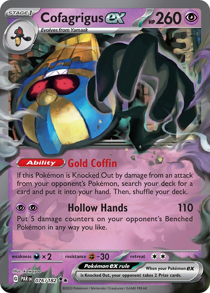 Cofagrigus ex Paradox Rift | Pokémon | CardTrader