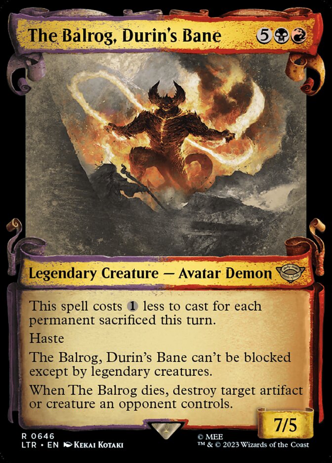 The Balrog, Durin's Bane The Lord of the Rings Holiday Release | Magic ...