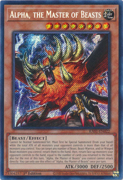 Alpha, the Master of Beasts 25th Anniversary Rarity Collection | Yu-Gi ...