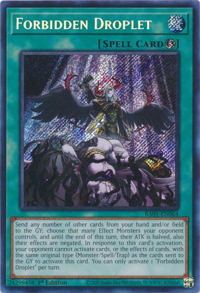 Forbidden Droplet 25th Anniversary Rarity Collection | Yu-Gi-Oh ...