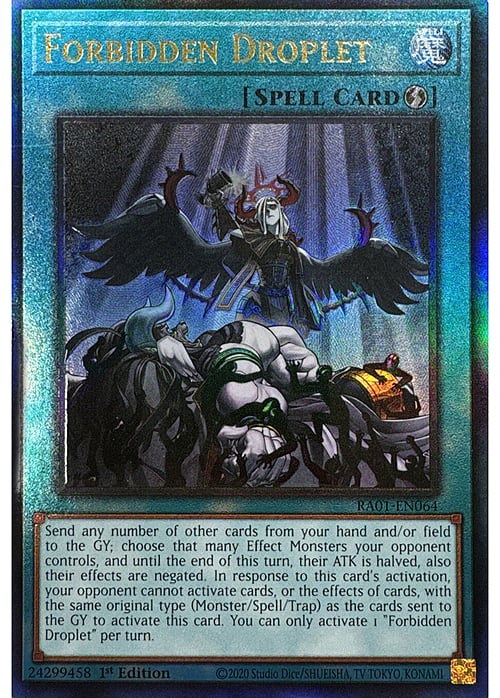 Forbidden Droplet 25th Anniversary Rarity Collection | Yu-Gi-Oh ...