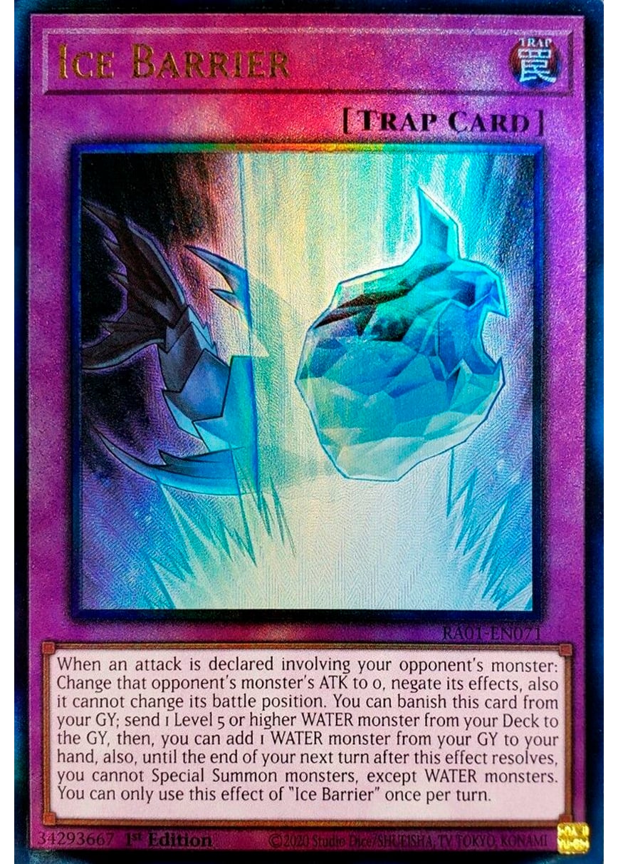 Barriera di Ghiaccio 25th Anniversary Rarity Collection | Yu-Gi-Oh ...