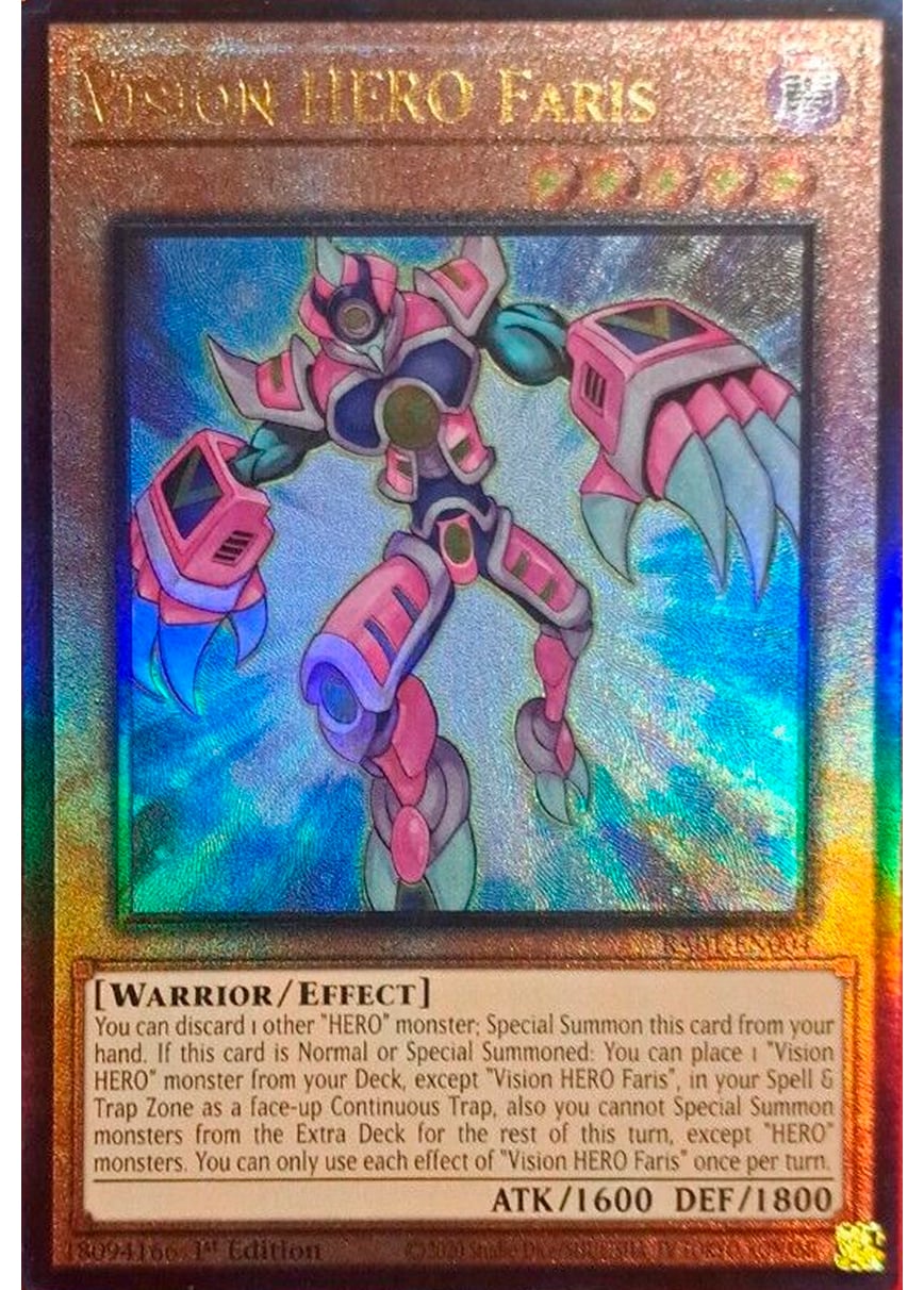 Faris EROE Vision 25th Anniversary Rarity Collection | Yu-Gi-Oh ...
