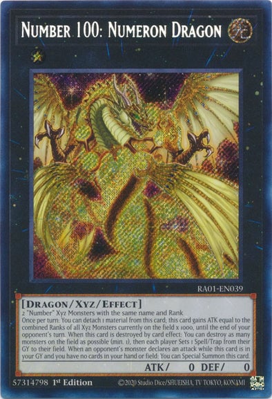 Number 100: Numeron Dragon 25th Anniversary Rarity Collection | Yu-Gi ...