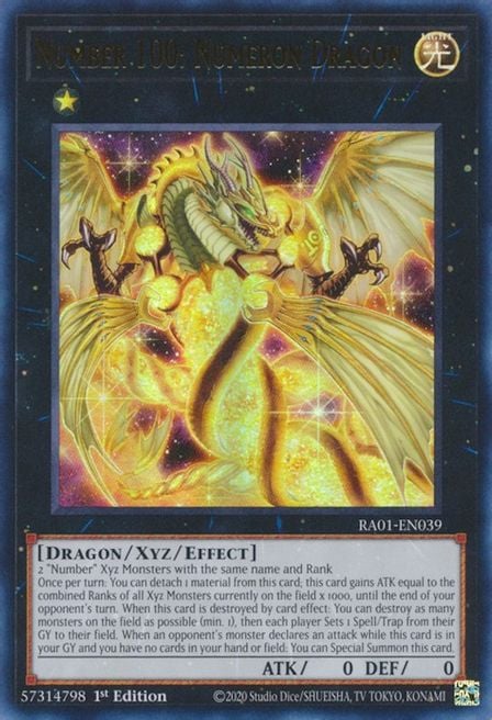 Number 100: Numeron Dragon 25th Anniversary Rarity Collection | Yu-Gi ...