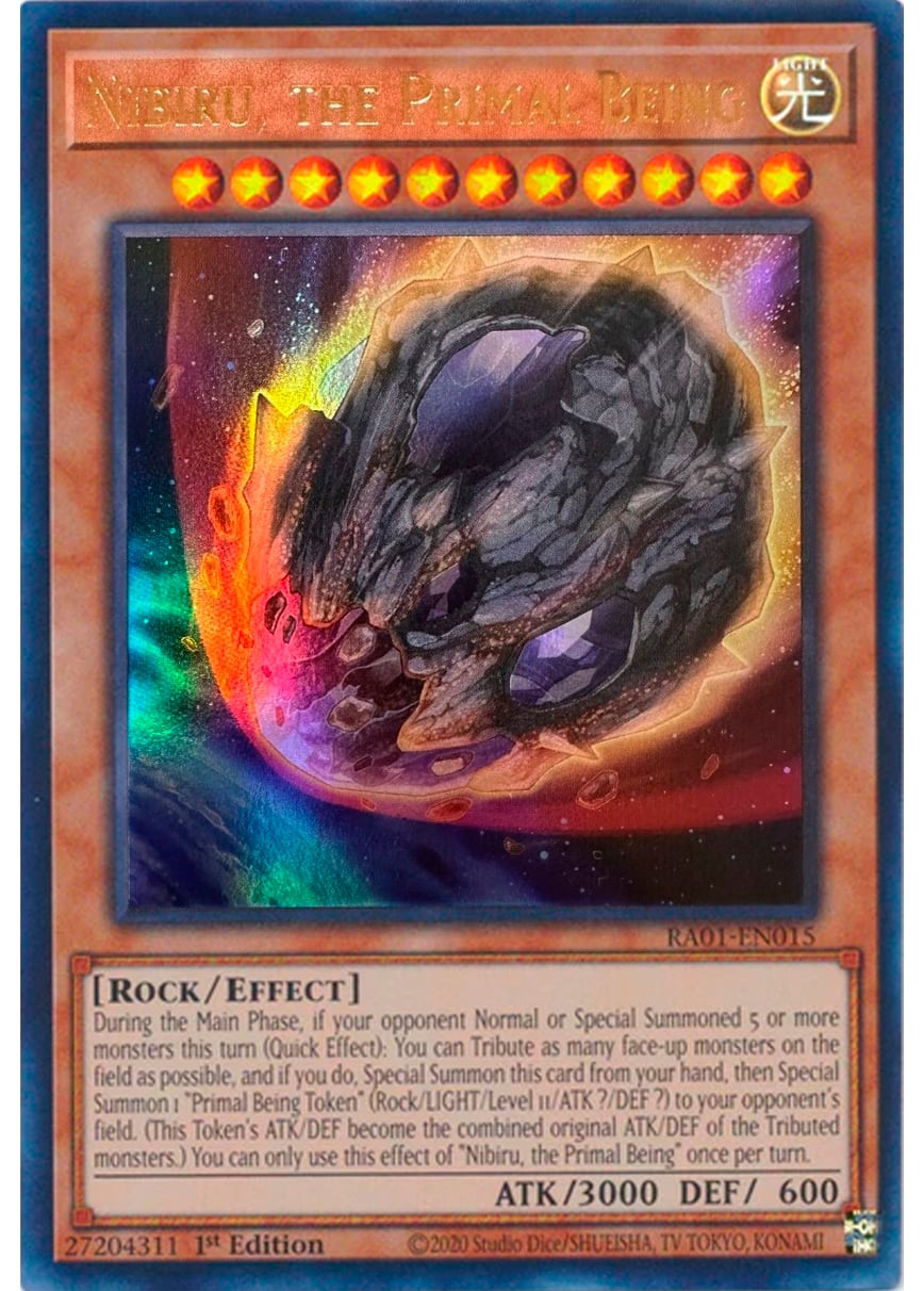 Nibiru, l'Essere Primordiale 25th Anniversary Rarity Collection | Yu-Gi ...