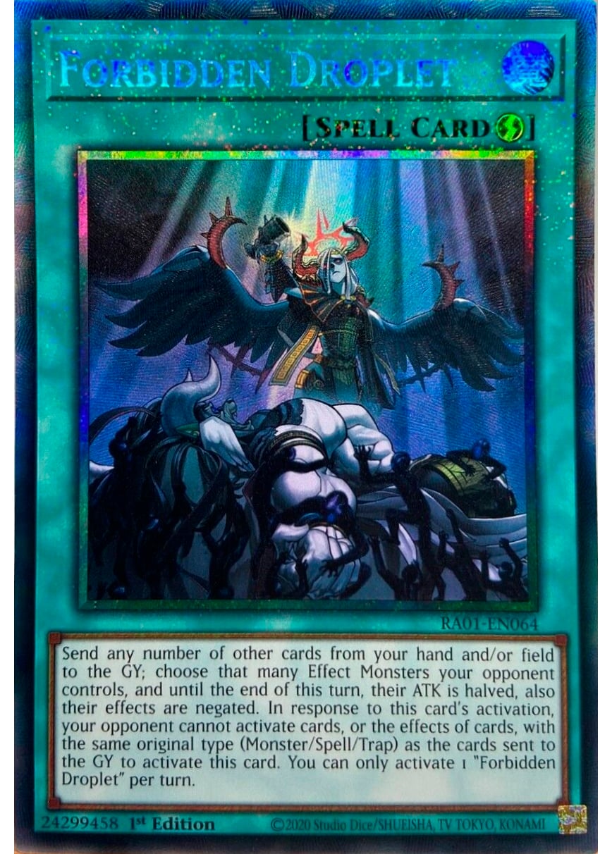 Forbidden Droplet 25th Anniversary Rarity Collection | Yu-Gi-Oh ...
