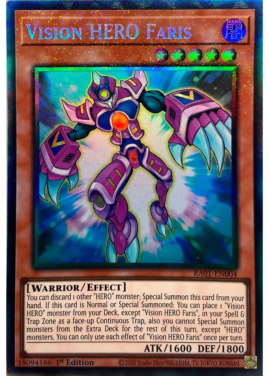 Faris EROE Vision 25th Anniversary Rarity Collection | Yu-Gi-Oh ...