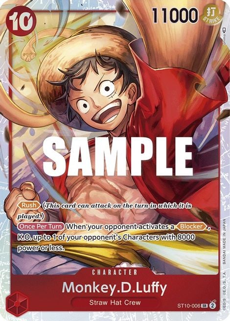 Monkey.D.Luffy ST-10: Ultra Deck -The Three Captains | One Piece ...