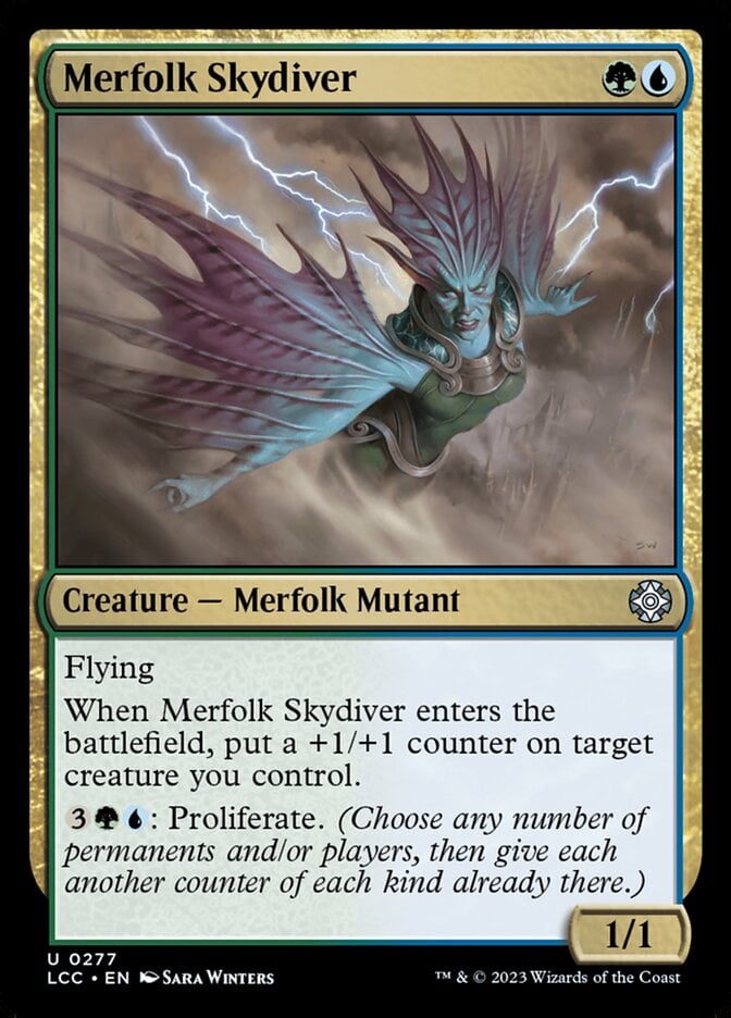Merfolk Skydiver Commander: The Lost Caverns of Ixalan | Magic | CardTrader