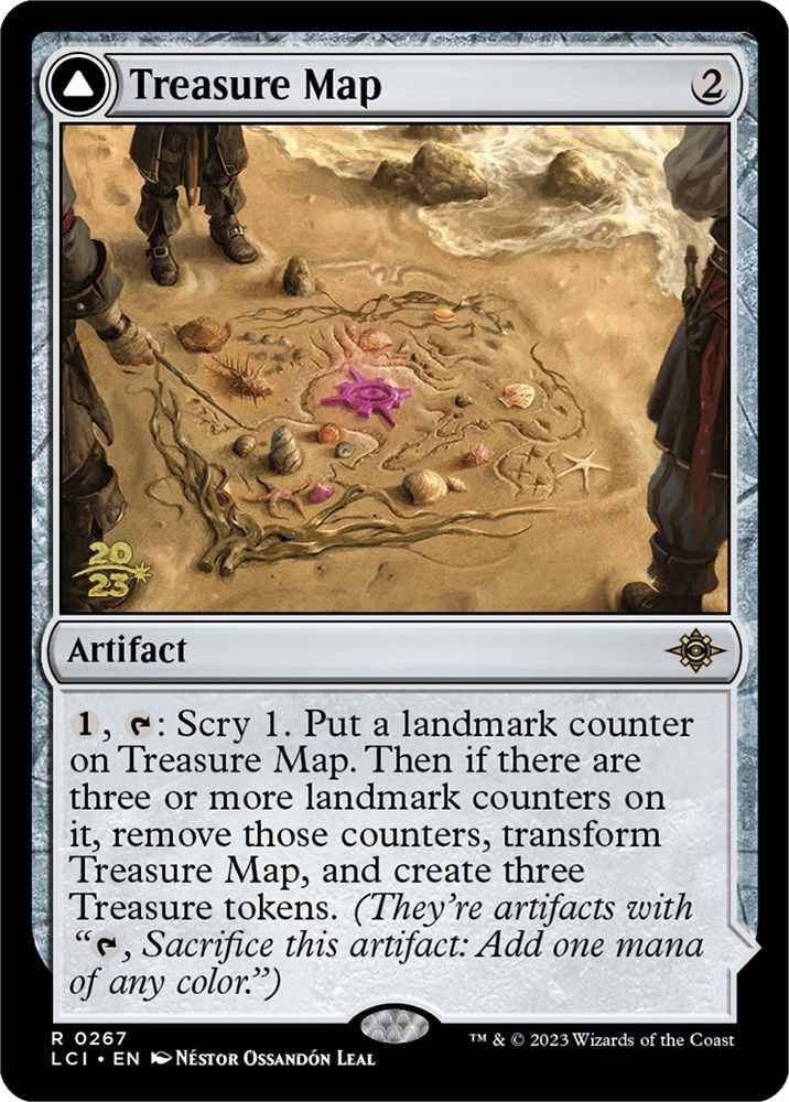 Treasure Map // Treasure Cove The Lost Caverns of Ixalan Prerelease ...