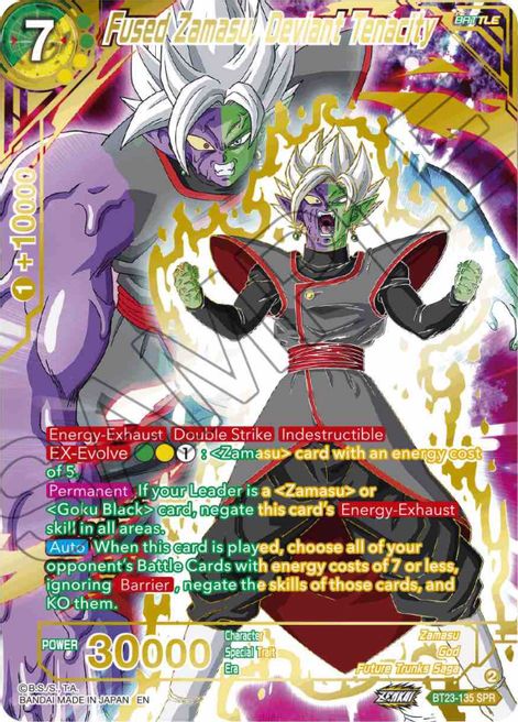 Fused Zamasu, Deviant Tenacity Perfect Combination | Dragon Ball Super ...