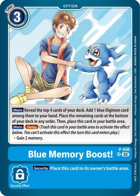 Blue Memory Boost! Promo | Digimon | CardTrader