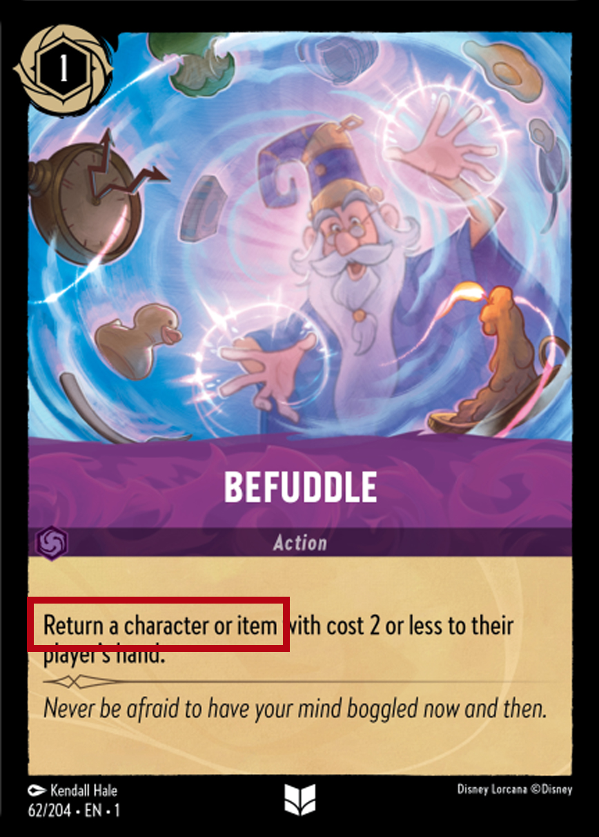 Befuddle Errata Cards | Lorcana | CardTrader