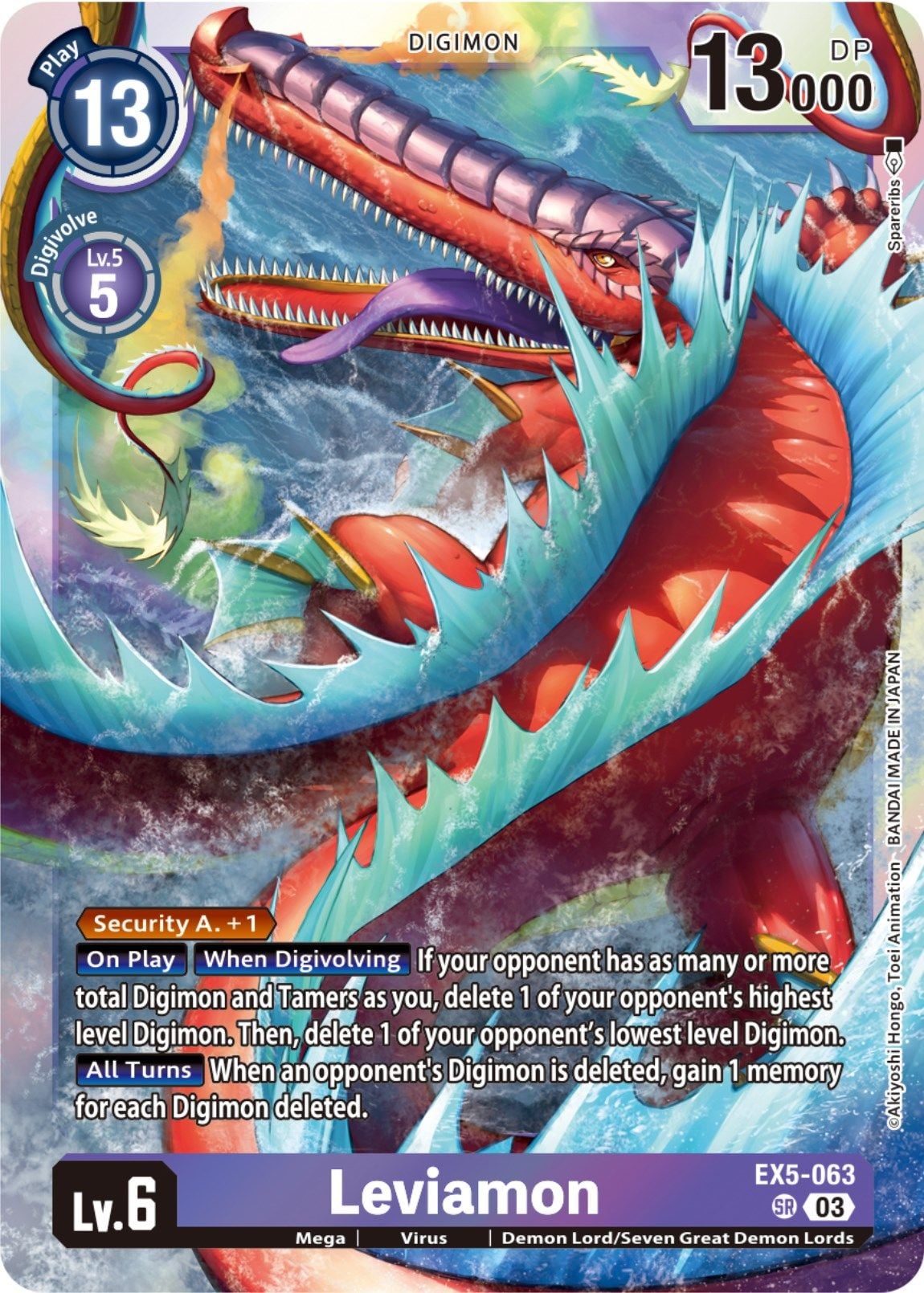 Leviamon EX05: Animal Colosseum | Digimon | CardTrader