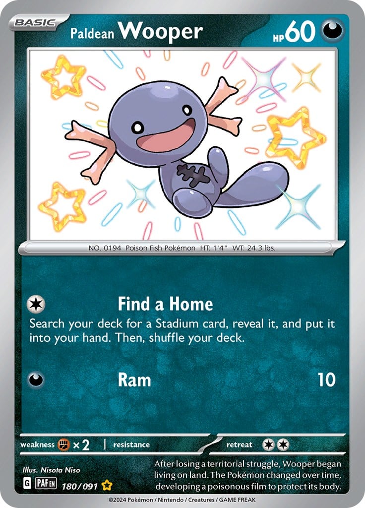 Paldean Wooper Paldean Fates | Pokémon | CardTrader