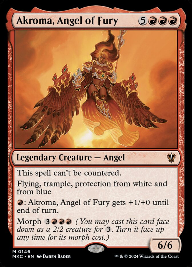 Akroma, Angel of Fury Commander: Murders at Karlov Manor | Magic ...