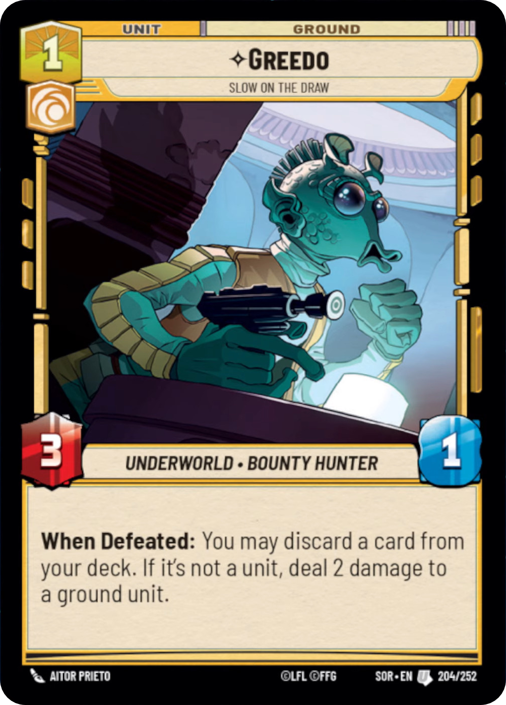 Greedo - Slow on the Draw Spark of Rebellion | Star Wars | CardTrader