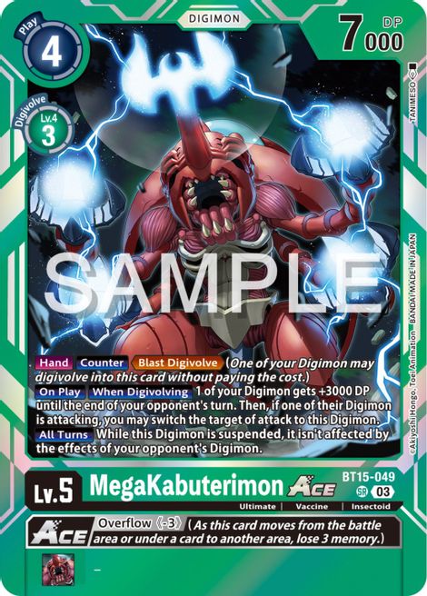 MegaKabuterimon Ace BT-15: Exceed Apocalypse | Digimon | CardTrader