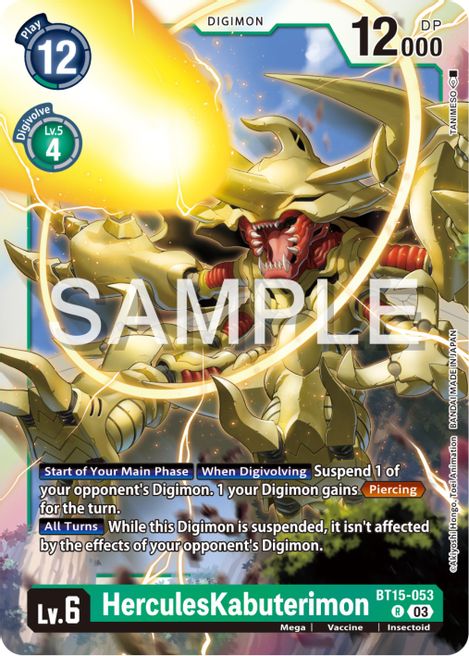 HerculesKabuterimon BT-15: Exceed Apocalypse | Digimon | CardTrader