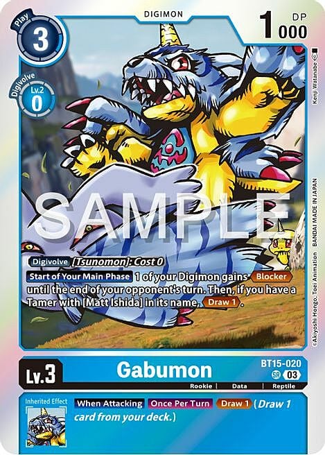 Gabumon BT-15: Exceed Apocalypse | Digimon | CardTrader