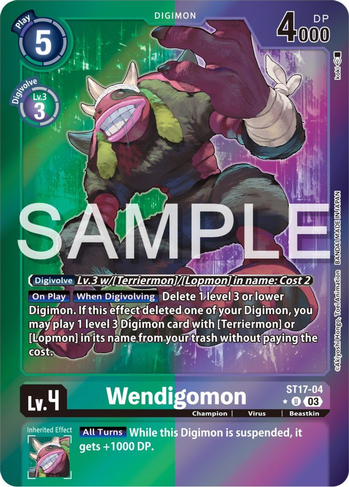 Wendigomon ST-17: Advanced Deck: Double Typhoon | Digimon | CardTrader