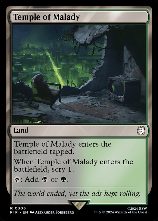 Temple of Malady Universes Beyond: Fallout | Magic | CardTrader