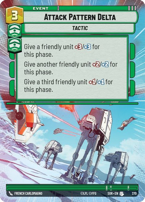 Attack Pattern Delta Spark of Rebellion Variants | Star Wars | CardTrader
