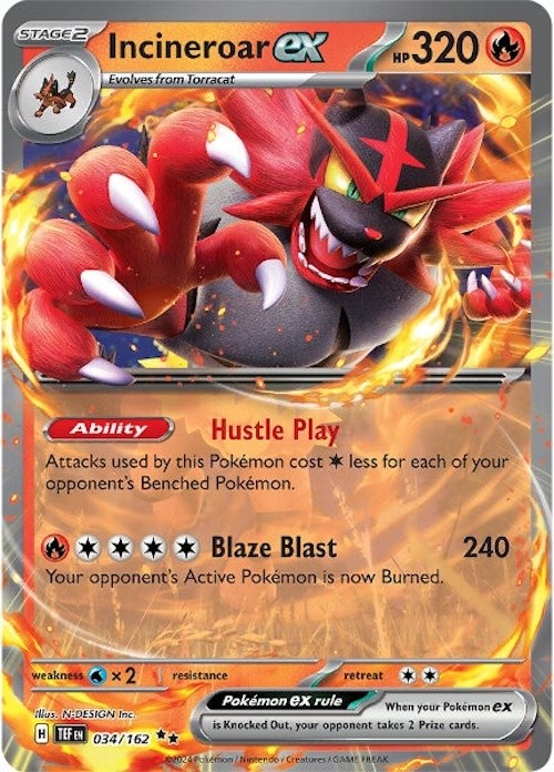 Incineroar ex Temporal Forces | Pokémon | CardTrader