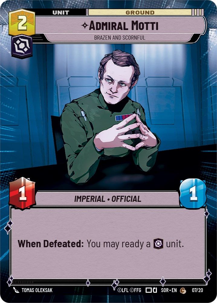 Admiral Motti Spark of Rebellion: Weekly Play Promos | Star Wars ...