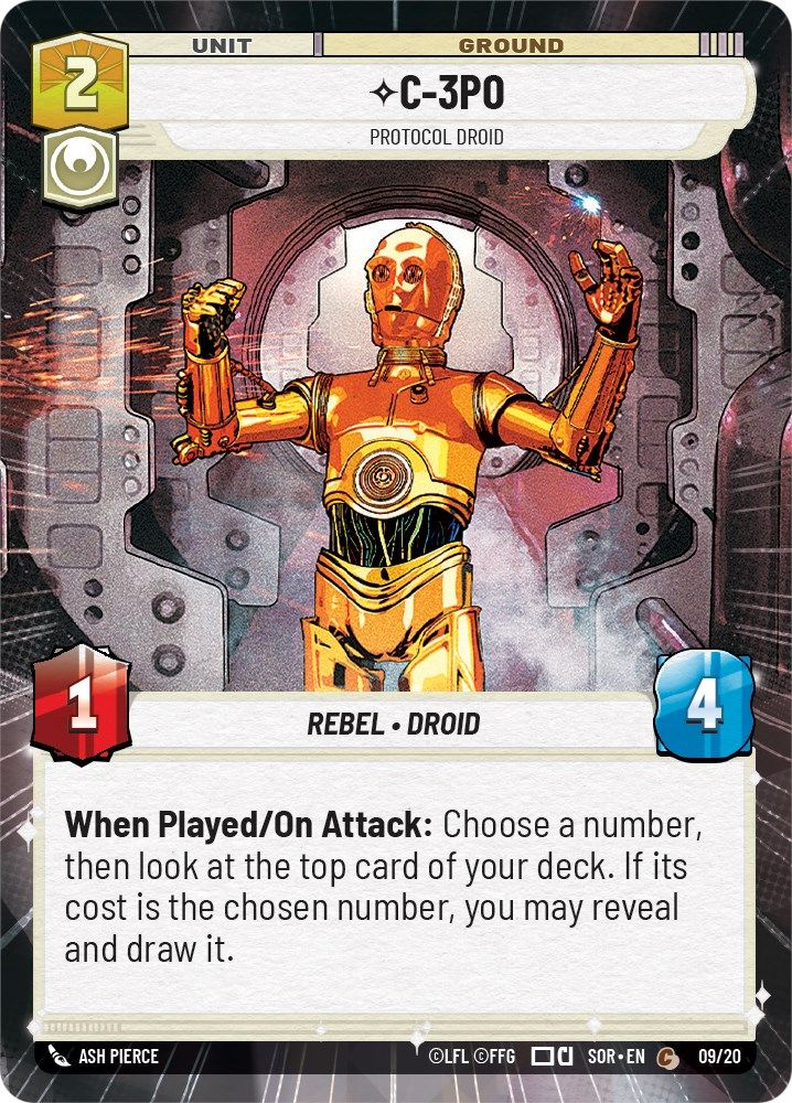 C-3PO - Protocol Droid Spark of Rebellion: Weekly Play Promos | Star ...