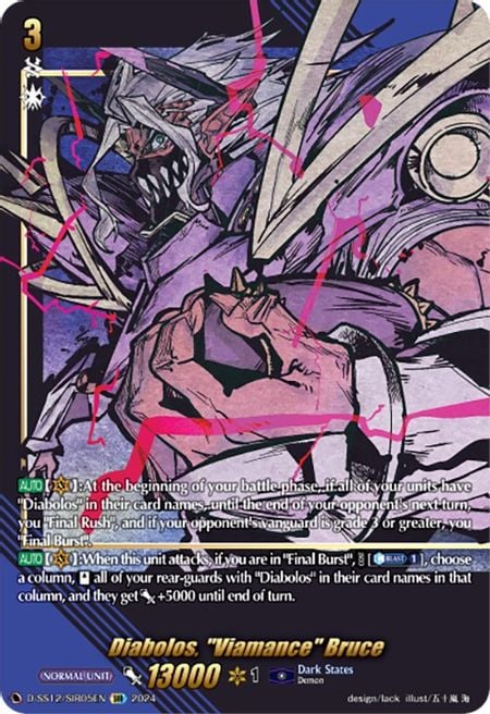 Diabolos, "Viamance" Bruce Triple Drive Booster | Vanguard | CardTrader