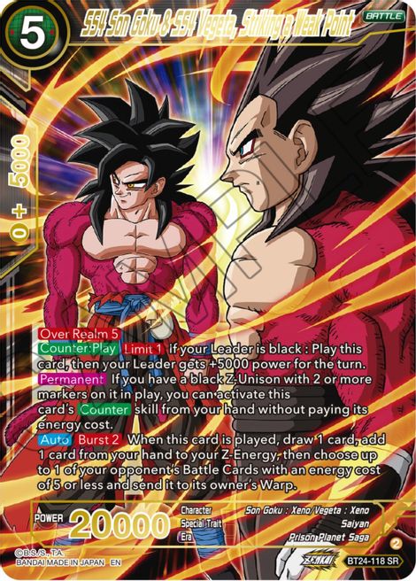 SS4 Son Goku & SS4 Vegeta, Striking a Weak Point Beyond Generations ...