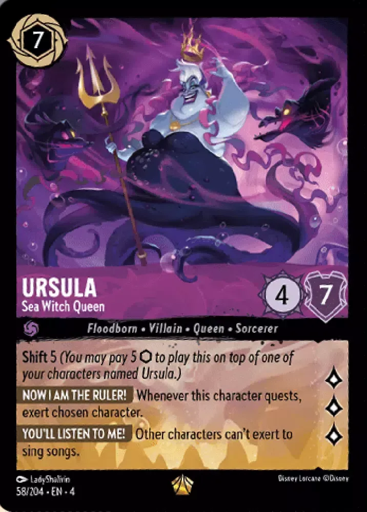 Ursula - Strega del Mare Regina Ursula's Return | Lorcana | CardTrader
