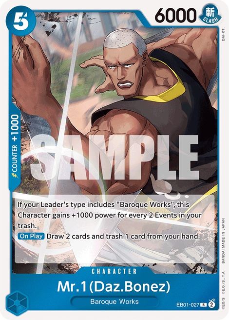 Mr. 1 (Daz.Bonez) EB-01: Memorial Collection | One Piece | CardTrader