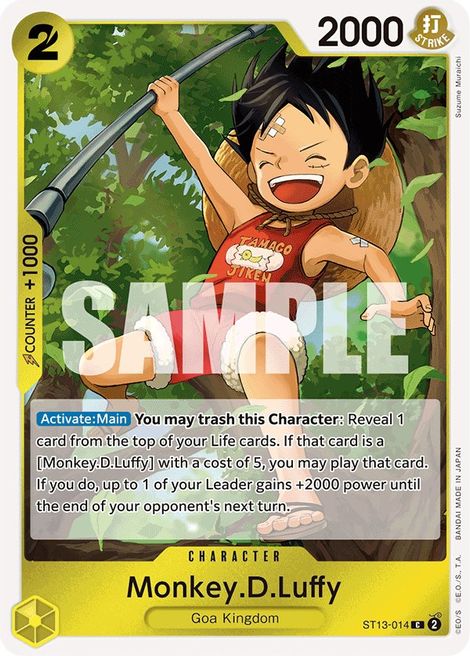 Monkey.D.Luffy ST-13: Ultra Deck - The Three Brothers | One Piece ...