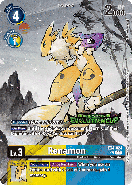 Renamon Evolution Cup | Digimon | CardTrader