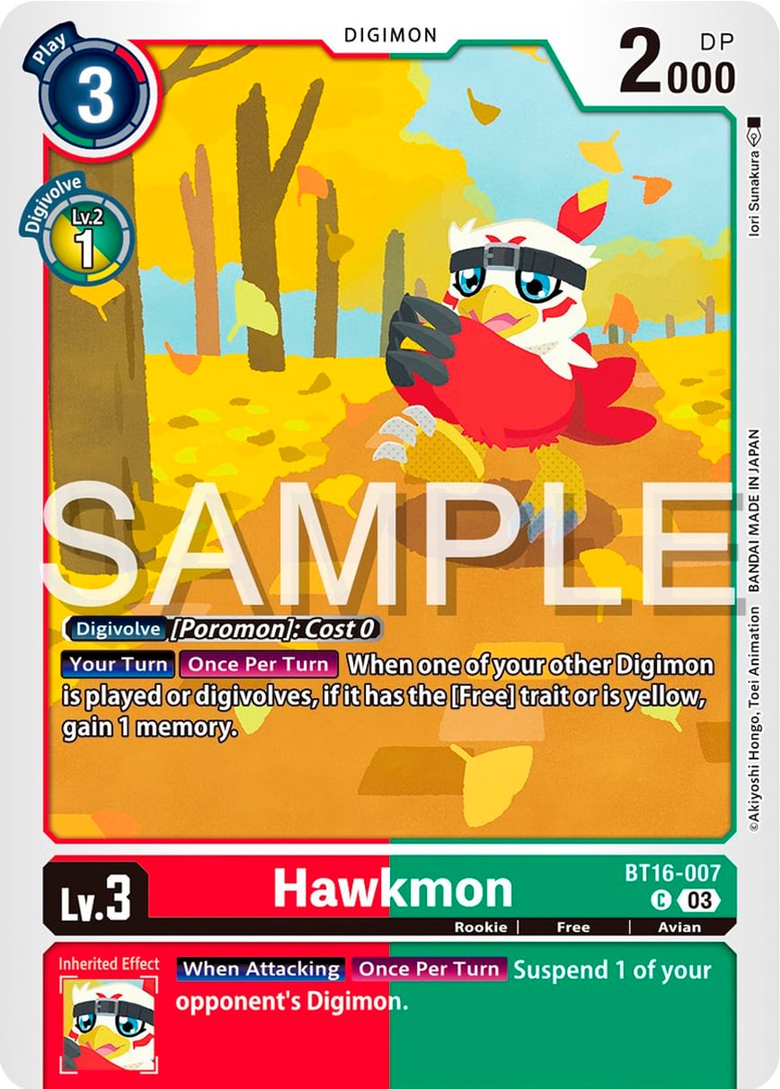 Hawkmon BT-16: Beginning Observer | Digimon | CardTrader