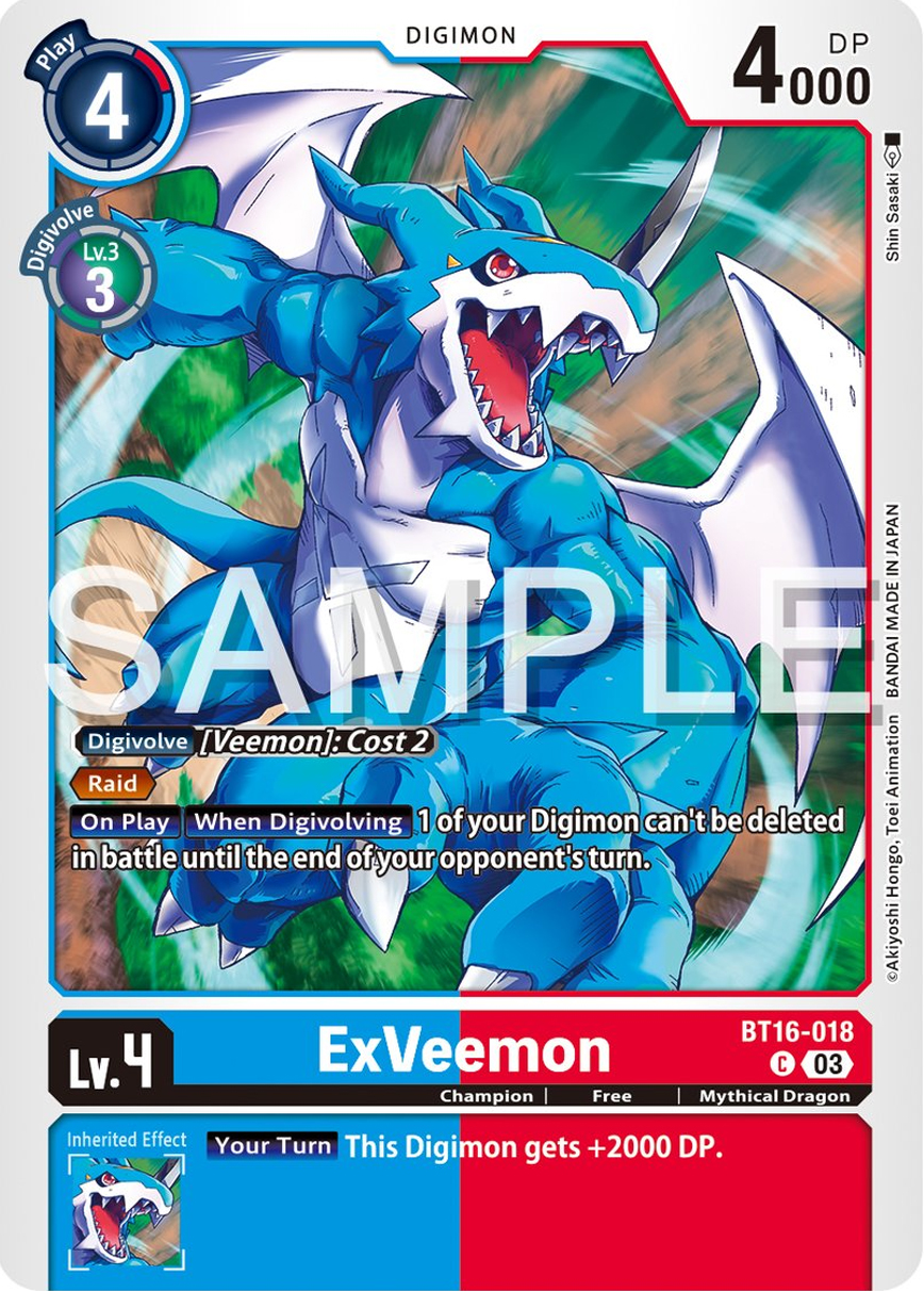 ExVeemon BT-16: Beginning Observer | Digimon | CardTrader