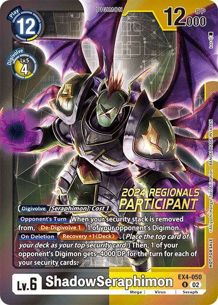ShadowSeraphimon Championship 2024 | Digimon | CardTrader