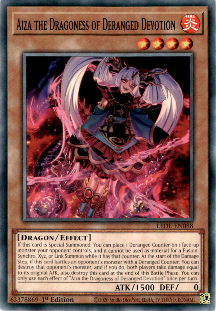 Aiza the Dragoness of Deranged Devotion Legacy of Destruction | Yu-Gi ...