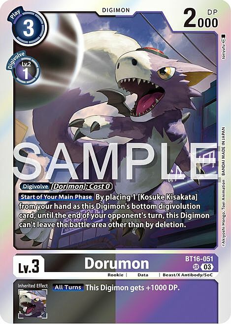Dorumon BT-16: Beginning Observer | Digimon | CardTrader