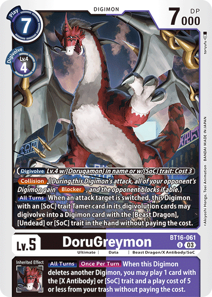 DoruGreymon BT-16: Beginning Observer | Digimon | CardTrader