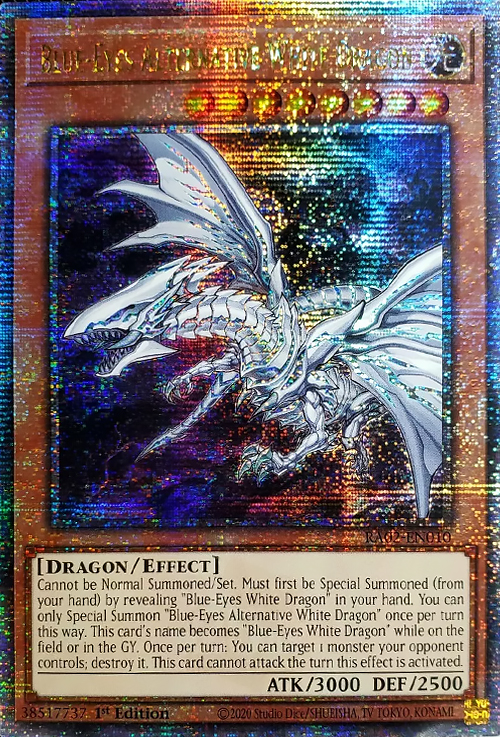 Dragón Blanco Alternativo de Ojos Azules 25th Anniversary Rarity ...